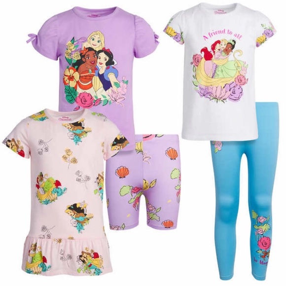 Disney | Matching Sets | Nwt Disney Princess Character Kids Girls ...